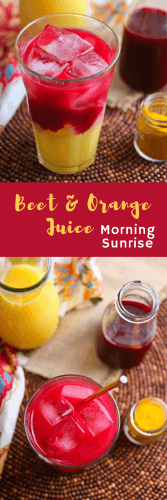Beet & Orange Juice Morning Sunrise