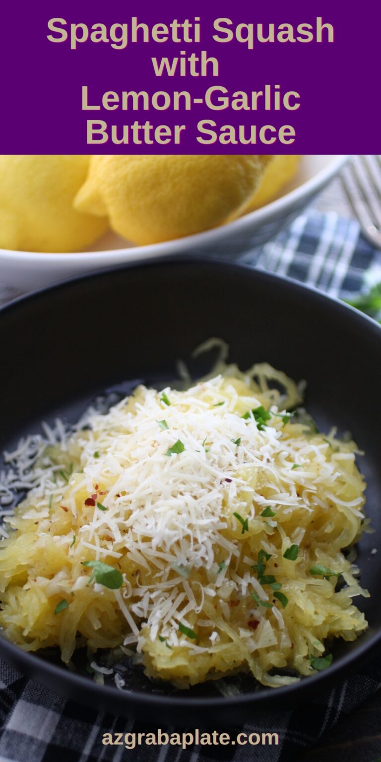 Spaghetti Squash with Lemon-Garlic Butter Sauce