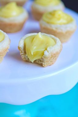Mini Sugar Cookie Cups with Lemon Curd