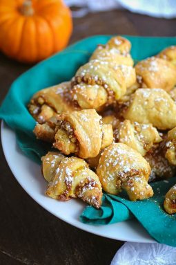 Pumpkin and Walnut Rugelach Cookies
